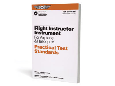 Practical Test Standards: CFI - Instrument – Pilot Supplier Pilot Shop